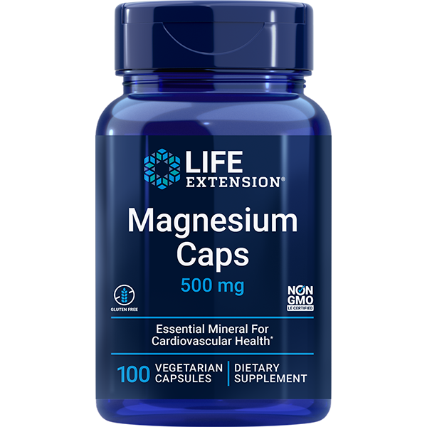 Magnesium Caps 500mg 100 capsules Life Extension – Nutrigeek