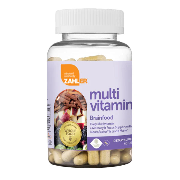 Multivitamin Brainfood 60 capsules Zahler – Nutrigeek