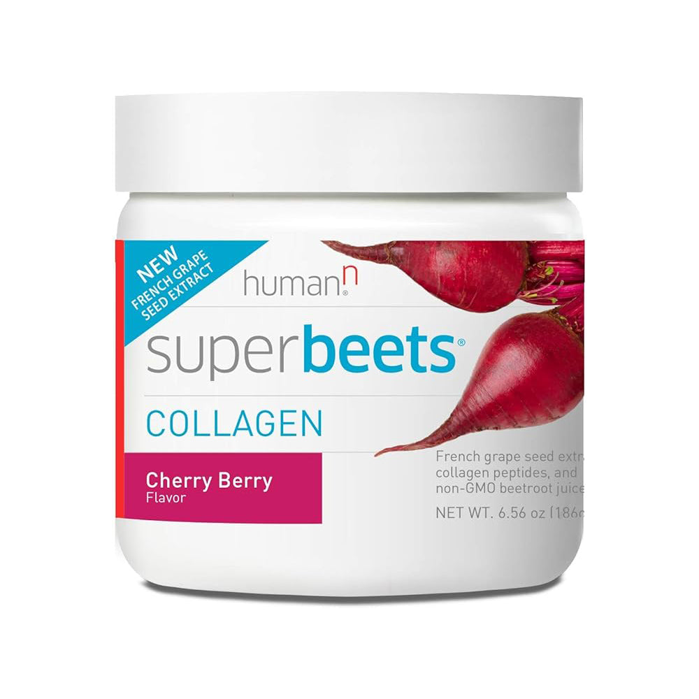SuperBeets® Collagen Cherry Berry Powder 5.3 oz (150g) 30 Servings Hum ...